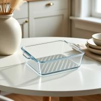 Quality IKOO Elegant Design Glass Baking Dish with High Borosilicate Glass and 500ml for sale