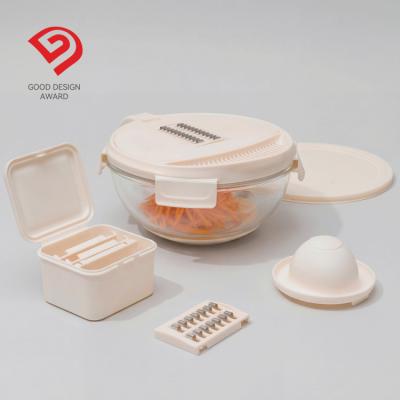 China IKOO Multifunction Borosilicate Glass Salad Bowl for sale