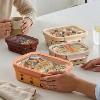 Quality IKOO Airtight Leak Proof Borosilicate Glass Food Storage Container with Thermal for sale