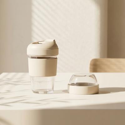 China IKOO Reusable BPA-Free Yogurt Cup 320ml 480ml Leakproof Glass Container for sale