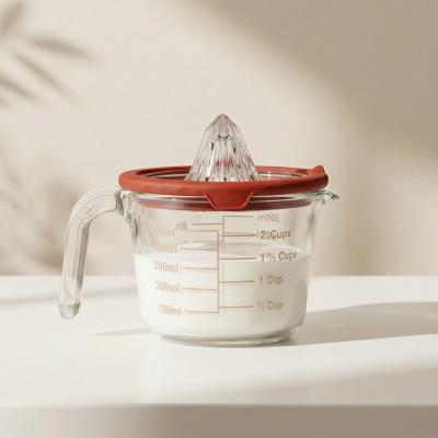 China IKOO High Borosilicate Glass Measuring Cup 500ml Microwave Safe for sale