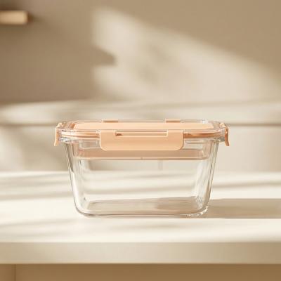 China IKOO Extra Large Double Layer Glass Food Container with Divider for sale