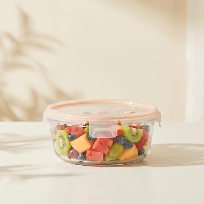 China IKOO Borosilicate Glass Food Container with Vented 4 Lock PP Lid for sale