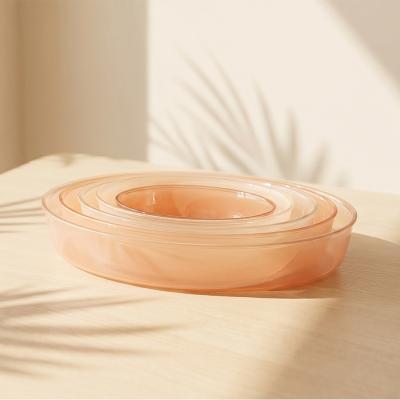 China IKOO Bulk Buy Stylish Translucent Colorful Baking Dish for sale