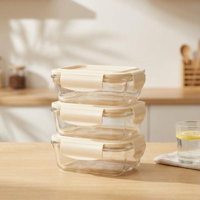 China Certified Quality Durable Oven-Safe Glass Food Containers with Secure Lids for sale