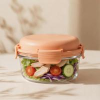 Quality Leak Proof 1050ml Glass Food Storage Containers with Glass Lid for Home Goods for sale