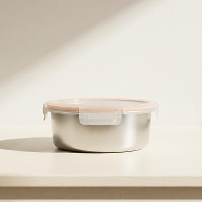 China FDA/LFGB Nesting Design Stainless Steel Food Storage Containers with Customizable Logo for B2B Food Service & Corporate Catering for sale