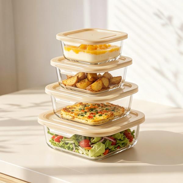 Quality simple design glass meal prep strong product presentation for E-commerce & DTC Brand Owners for sale
