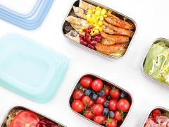 IKOO Stainless Steel Food Storage Container with Silicone Lid