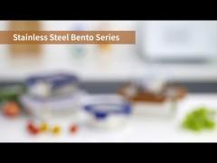 IKOO microwave safe stainless steel food container