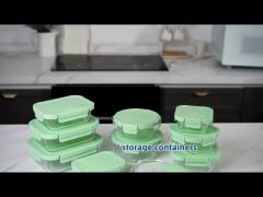 Glass Food Storage Containers with Airtight Lids