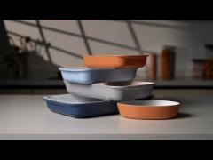 IKOO glass baking dish with coating