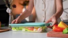 Borosilicate glass food storage containers with glass lid