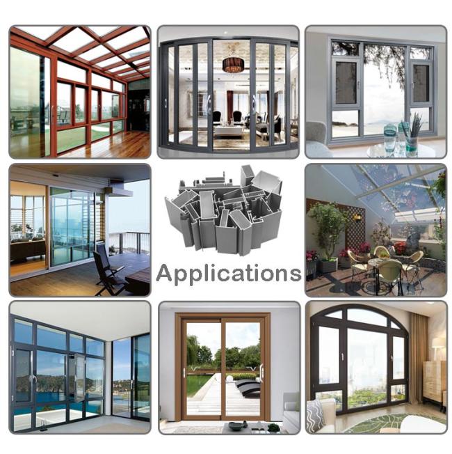 Aluminium Window Profiles  T5 Temper Services Manufactured 90 Series 2