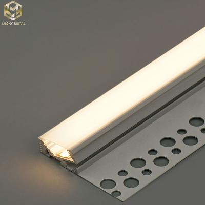 Cina Profil di strisce di alluminio a led in cartongesso 30 45 ° angolo in vendita