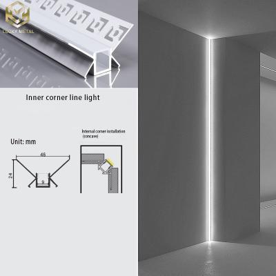中国 ODM 角石膏板 LED プロフィール ストライプ アルミ 販売のため