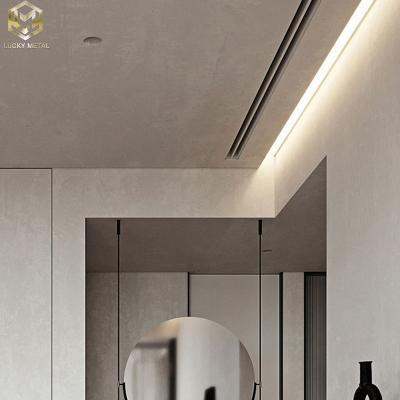 Cina Luce a profilo d'angolo incorporata Canali luminosi a strisce di alluminio per illuminazione a pareti secche in vendita