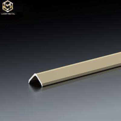 Cina Sezione L Profili di taglio di bordo in alluminio angolo destro per angolo esterno 10 mm in vendita