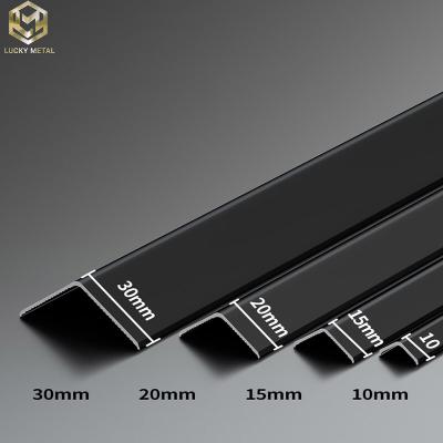 Cina Sezione L Profili di taglio di bordo in alluminio angolo destro per angolo esterno 10 mm in vendita