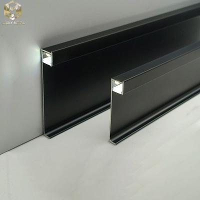 China Aluminium Extrusion Skirting Led Profile LED For Baseboard Lighting for sale