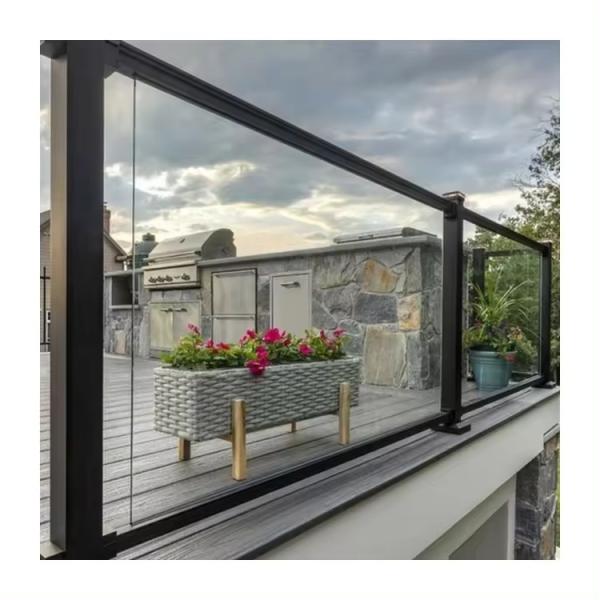 Quality 20mm Tempered Glass Balustrade Aluminium Channel Systems for sale