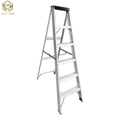 Cina Piattaforma di scala a gradini in alluminio pieghevole a due lati in vendita