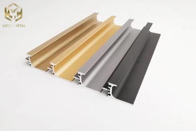 Cina Long Drawer Hardware Kitchen Profile Handle Sliding Long Wardrobe Pull Concealed Cabinet Door Handle Aluminium in vendita
