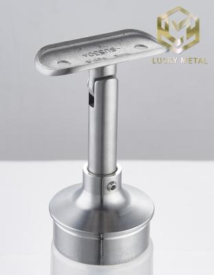 Cina Accessori di ringhiera Vendita calda 304 316 tubo rotondo inossidabile di acciaio inossidabile bracciale bracciale di vetro supporto bracciale bracciale in vendita