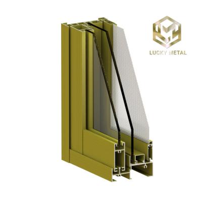 China Architektonische Aluminium-Türrahmenprofil mit Geräuschreduzierungsstruktur zu verkaufen