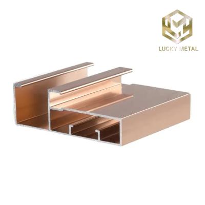 China Aluminum Wardrobe Door Profile Bending Aluminium Sliding Door Profile Wardrobe Aluminum Wardrobe Profile for sale