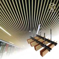Quality OEM Suspended Metal Wood aluminum metal ceilingTiles For Office Buildings for sale