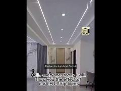 modern linear light led aluminium profiles extrusion recessed ceiling line light