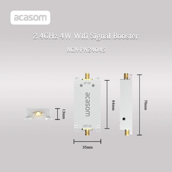 Quality 6-18V Voltage 2.4 Ghz Wifi Signal Booster For Drones 4W Power 2400-2500MHz for sale