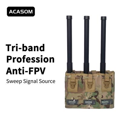 China 2350MHz-2550MHz 50 Watt Portable Drone Jammer RF High Power Signal Source for sale