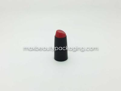 China N2083 lipstick shape nail polish cap nail polish packaging double injection cap uv color coating available flat brush for sale