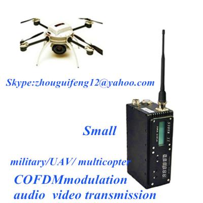 China Drone transmitter UAV digital mobile wireless COFDM av radiolink for sale