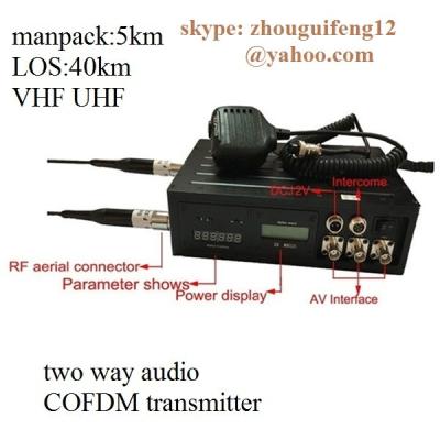 China High speed NLOS COFDM 5km long range wireless video transmitter for sale