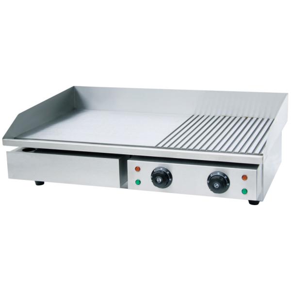 Quality Full Flat Plate Cast Iron Electric Griddle Pan Commercial Restaurant Electric for sale