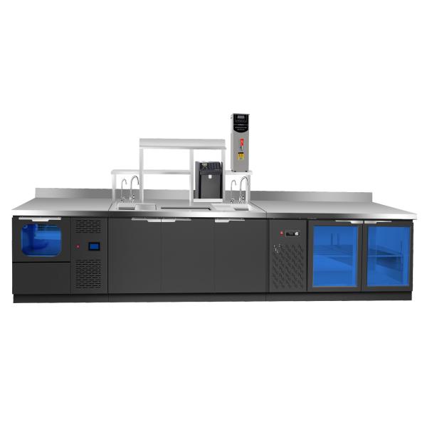 Quality Boba Tea Equipment Black Titanium Bar Combination Bubble Milk Tea Machine for sale