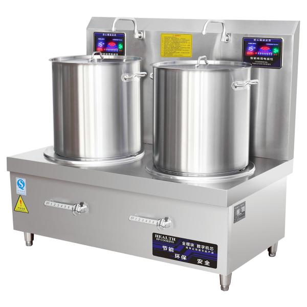 Quality Electromagnetic High Back Soup Stove Restaurant Cooking Range Commercial for sale