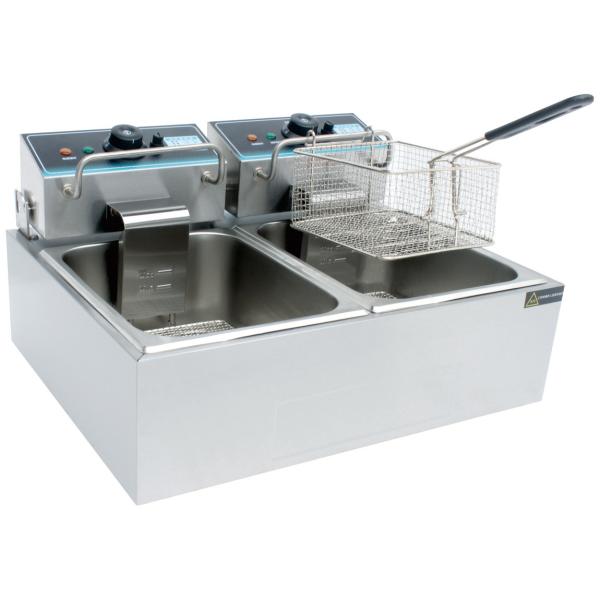 Quality Counter Top Commercial Deep Fryer Dual Tank Electric Fryer For Restaurant for sale