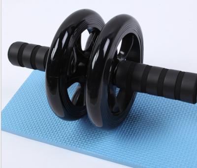 China Super Mute Double Ab Roller Wheel Abdominal Muscle Training Wheel For Home Fitness for sale