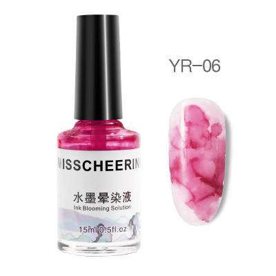 Китай зацветая чернила искусства геля 15ml польские мраморные в краске ногтя продается