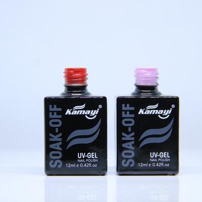 China 12ml embebem fora do verniz para as unhas UV do gel da cor do tempo de cura curto à venda
