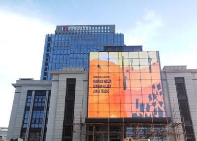 Cina Esposizione della tenda di colore pieno LED per densità di pubblicità all'aperto del pixel 1600dot/㎡ in vendita