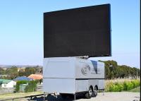 China Mobile LED Advertising Trailer 16mm Pitch 6500nits High Brightness with Lifting System for sale
