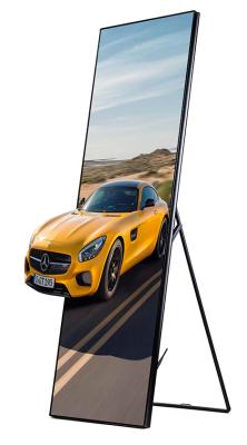 China Comptetive price P2.5 Movable Poster Display with kinglight leds for shopping center for sale