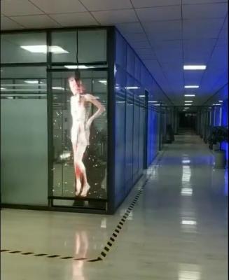 China Light weight P5 HD Transparent led screens with 5500nits brightness for sale