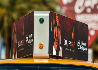 Cina Grande schermo commovente fisso all'aperto impermeabile della cima del taxi di pubblicità del testo dell'esposizione di LED in vendita