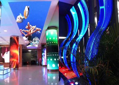 Cina Colore pieno flessibile dell'esposizione di LED dei moduli molli, passo principale flessibile del pixel del pannello 3mm in vendita